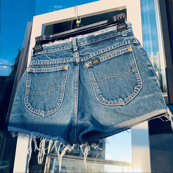 Lee | Shorts | Lee Distressed Destroyed Wide Leg Hirise Shorts | Poshmark